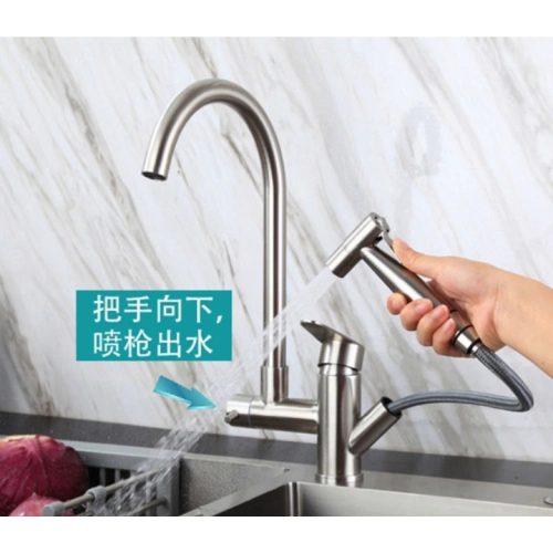 New Design Stainless Steel SS304 Kitchen Sink Faucet Function Spray Wash And Kitchen Tap with Sprayer China Manufacturers Suppliers Factory Exporter